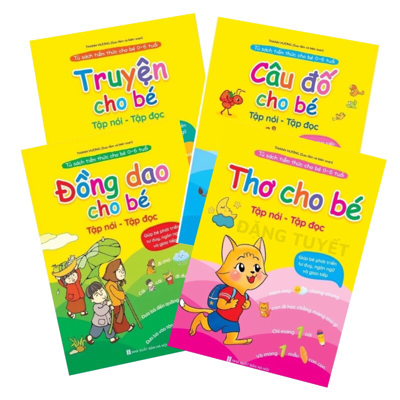 Sách -Combo 4 cuốn Tủ Sách Tiềm Thức Cho Bé 0-6 Tuổi : Thơ - Đồng Dao ...