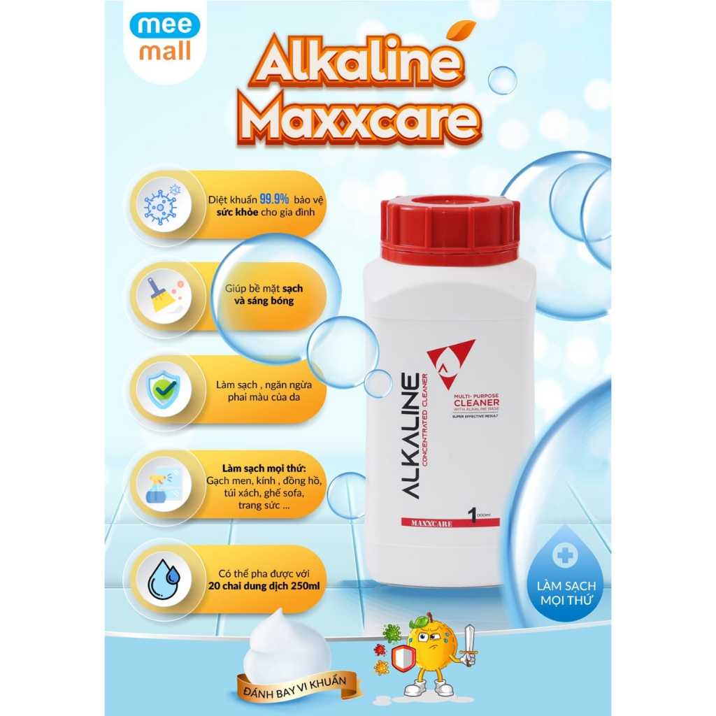 Alkaline Maxxcare | Nước kiềm tẩy rửa đa năng | Shopee Việt Nam