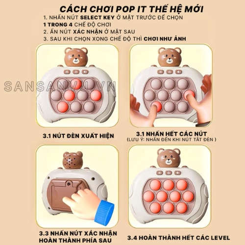 Popit - Đồ chơi giải trí nhấn, bóp bong bóng giải tỏa căng thẳng Pop it ...