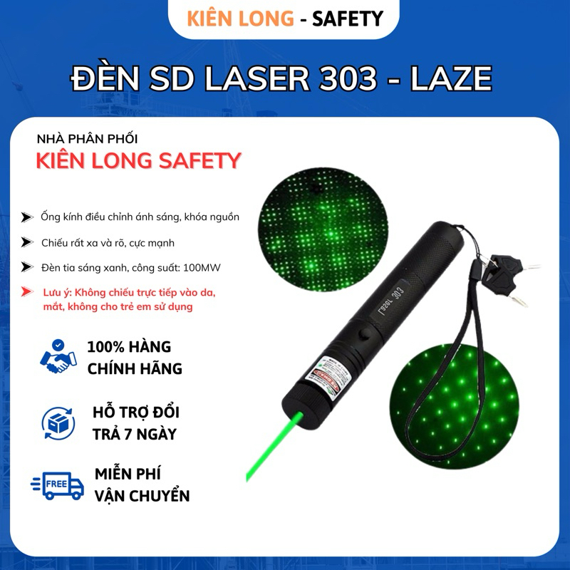 Đèn laze - đèn pin laser 303 chiếu xa hàng kilomet ( không cho trẻ em ...