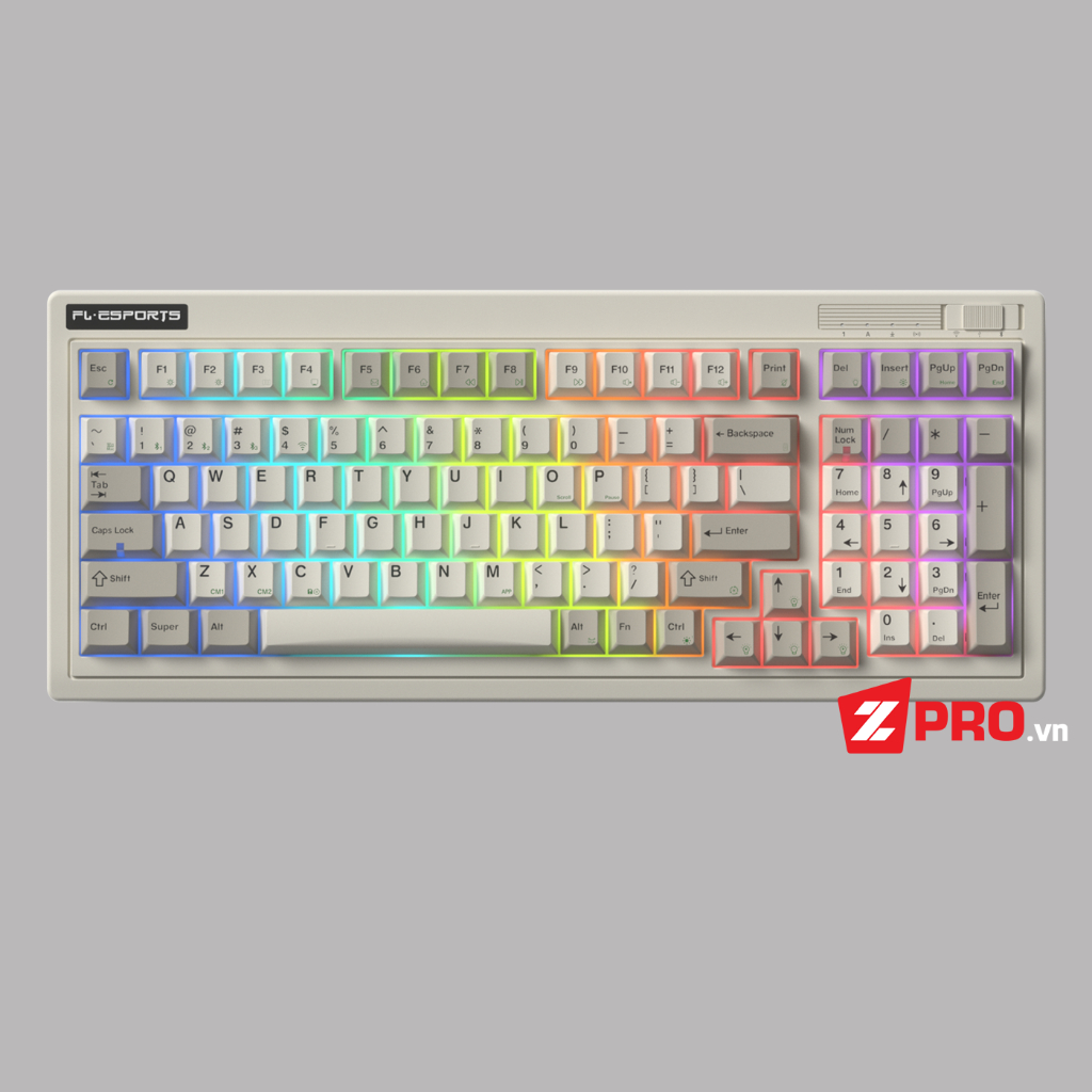 Bàn phím cơ FL-Esports OG98 Retro (3 Mode, Hotswap) | Shopee Việt Nam