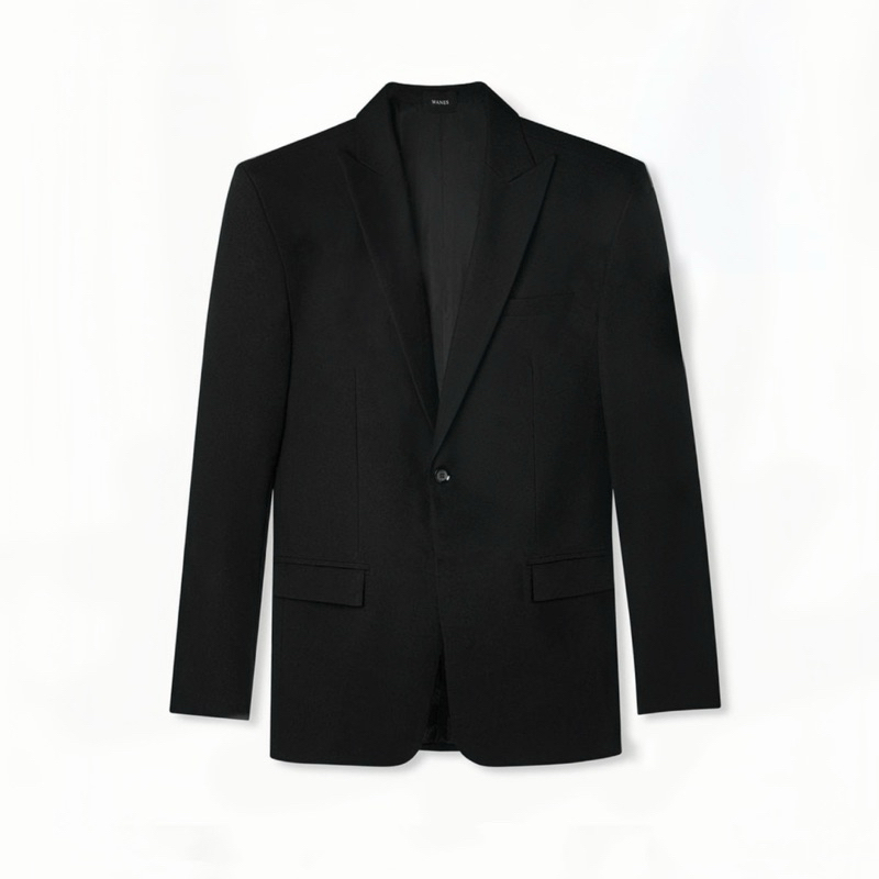 [Tặng Cà Vạt] Áo Blazer Wanes Black Single Breasted | Shopee Việt Nam