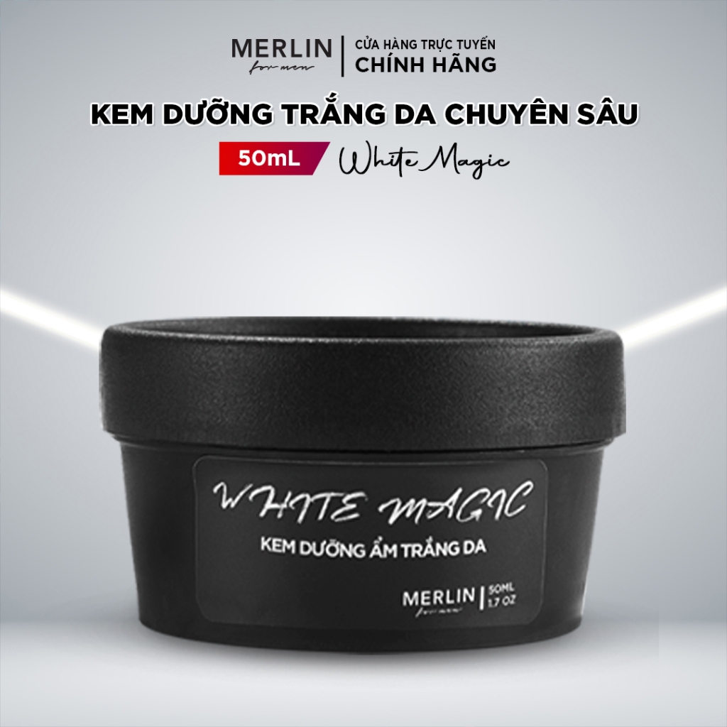 Kem dưỡng trắng cấp ẩm Merlin For Men giúp da sáng khỏe cho nam Merlin ...