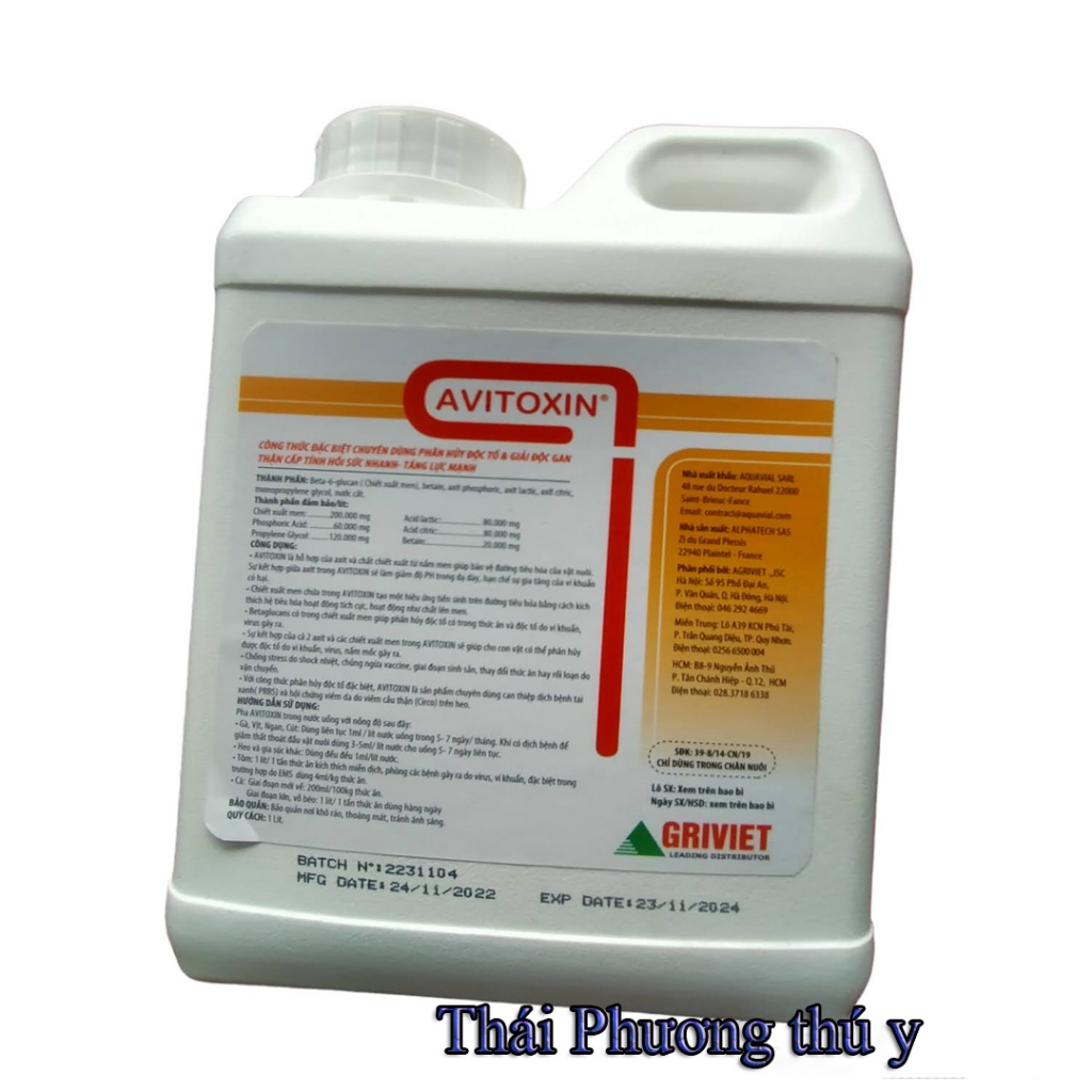 Avitoxin 1l Giải độc gan thận, tái tạo tế bào gan thận, hồi sức cấp tốc ...
