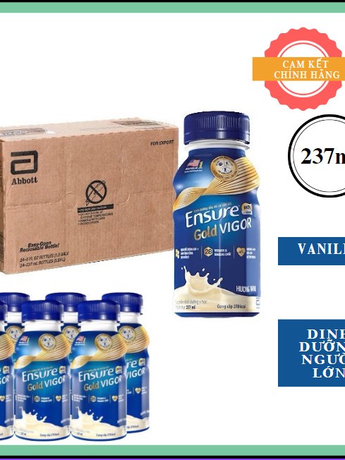 Thùng 24 chai sữa Ensure gold Vigor 237ml | Shopee Việt Nam