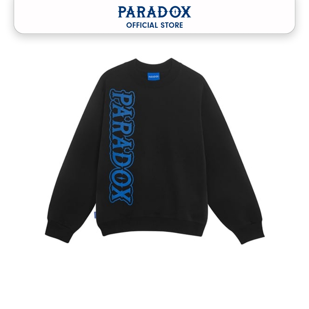 Áo Sweater PARADOX Vertical Embossing Chất Nỉ Tay Dài - Màu đen ...