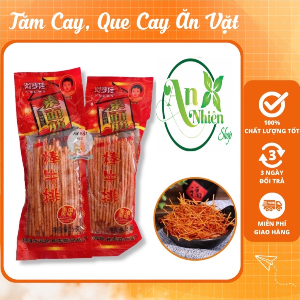Tăm Cay, Que Cay Ăn Vặt Tuổi Thơ -Ăn Vặt An Nhiên | Shopee Việt Nam