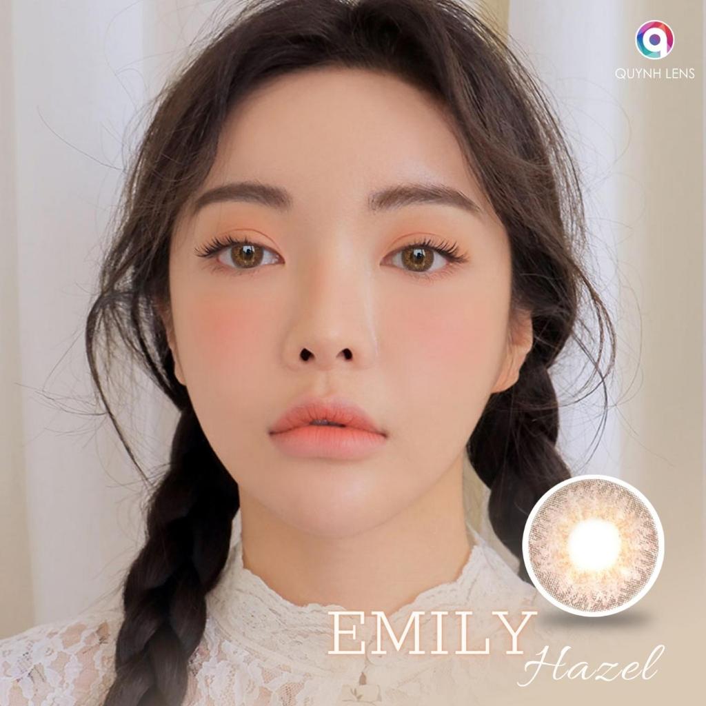 Kính áp tròng QUYNH LENS Emily Hazel 0 độ | Shopee Việt Nam