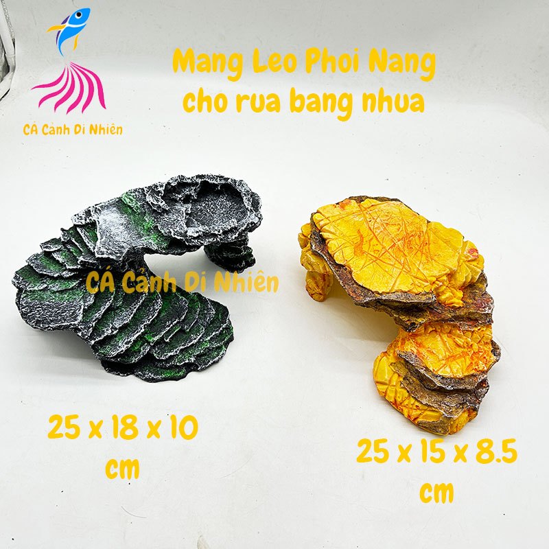 Máng leo cho rùa phơi nắng bằng nhựa NÚI ĐÁ Bậc Thang trang trí cho bể ...
