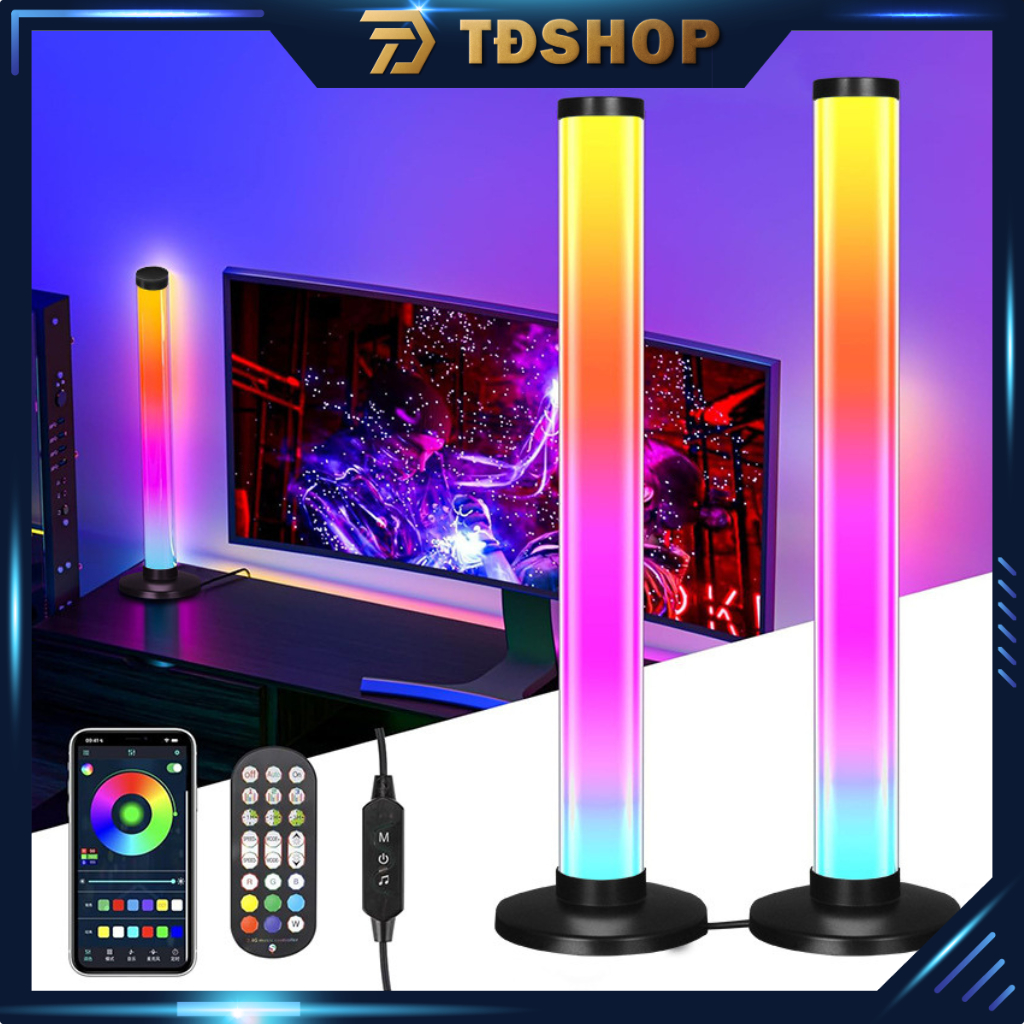 COMBO 2 Cây Đèn LED RGB Nháy Theo Nhạc mới nhất 2024 Trang Trí PC ...
