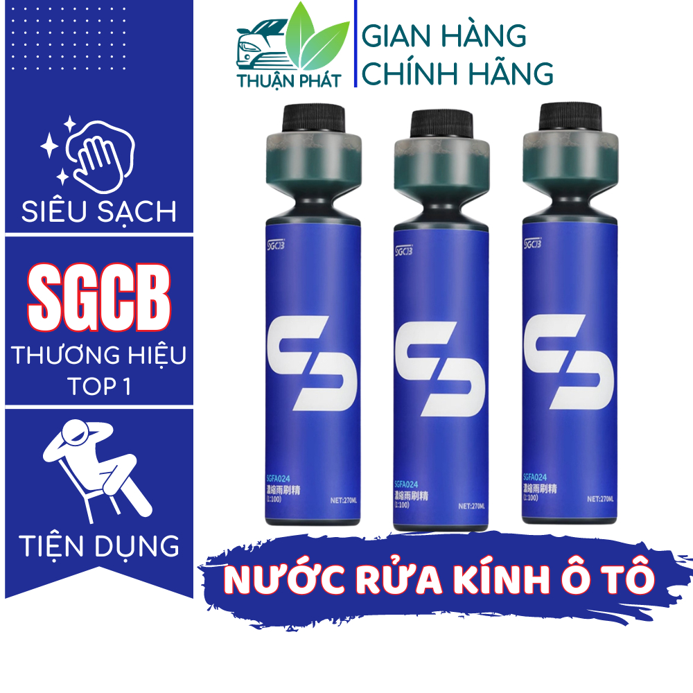 Nước rửa kính ô tô SGCB, Nước rửa kính đậm đặc 1:100, Tạo bóng và sạch vết bẩn 270ML Thuận Phát ...
