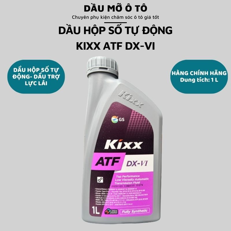 Dầu Hộp Số Tự Động (Dầu Trợ Lực Lái) Kixx -ATF DX-VI Nhập Khẩu Chính Hãng (Thùng 1L*12) | Shopee ...