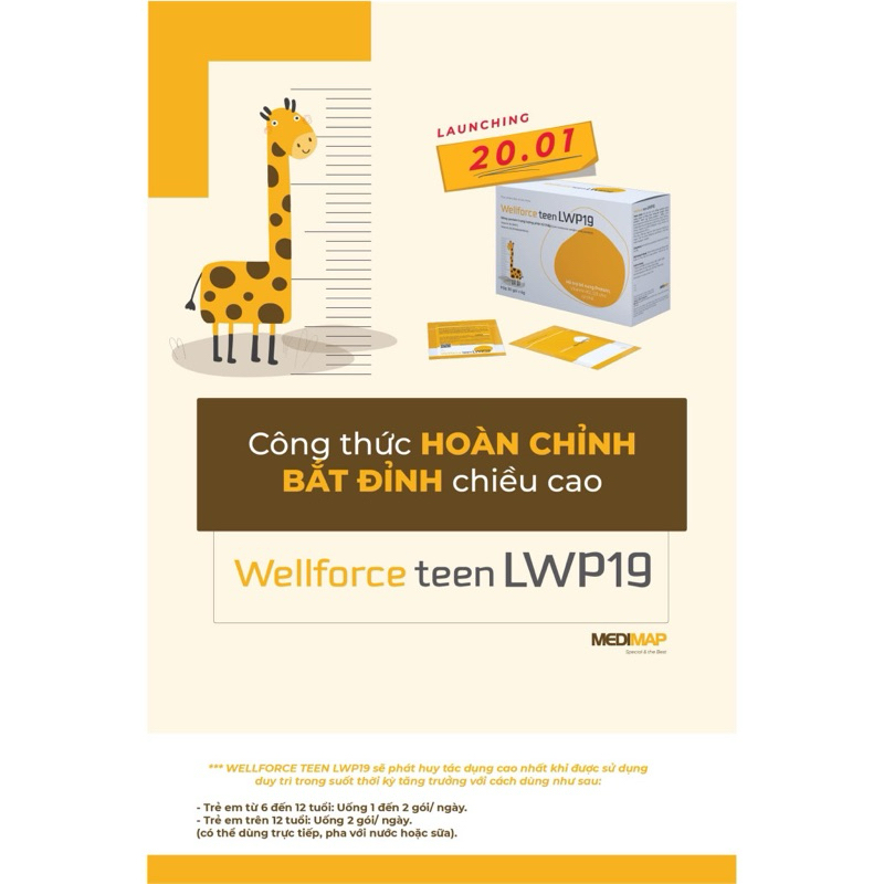 [ Tặng quà ] Cốm tăng chiều cao Wellforce teen LWP19 - Hộp 30 gói | Shopee Việt Nam