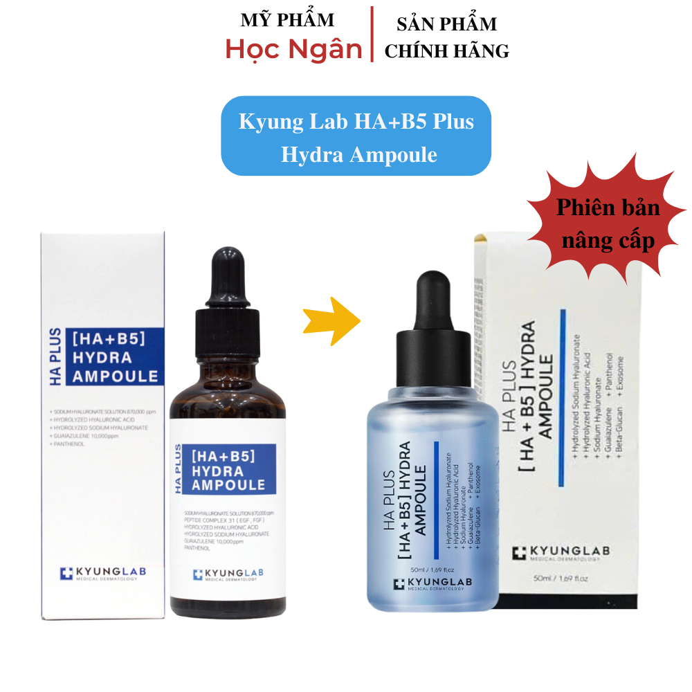 Tinh Chất Serum Căng Bóng Da Kyung Lab Ha Plus Ha + B5 Hydra Ampoule làm dịu cấp ẩm da ...