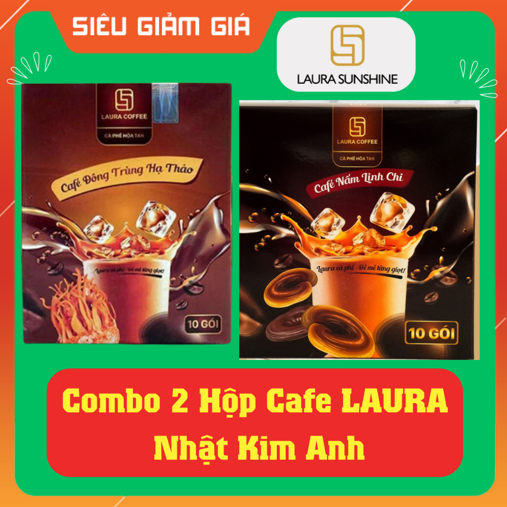 [Combo 2 Hộp] Cafe Nhật Kim Anh Laura Coffe (Hộp 10 gói) | Shopee Việt Nam