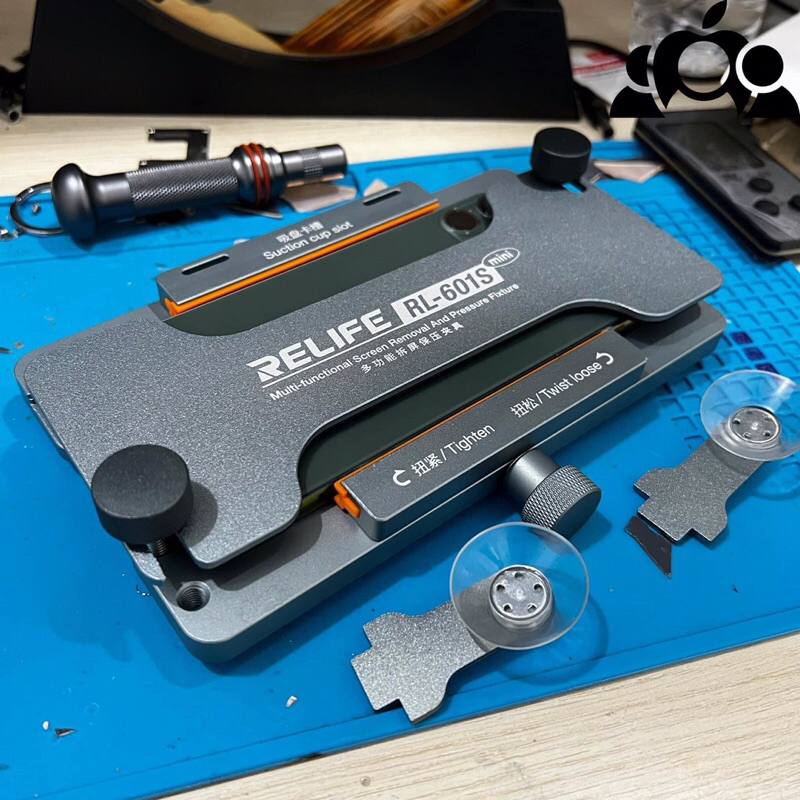 Đế kẹp tháo máy giữ màn, đục lưng & ép màn khi dán 3in1 E-Fixit/ RL ...