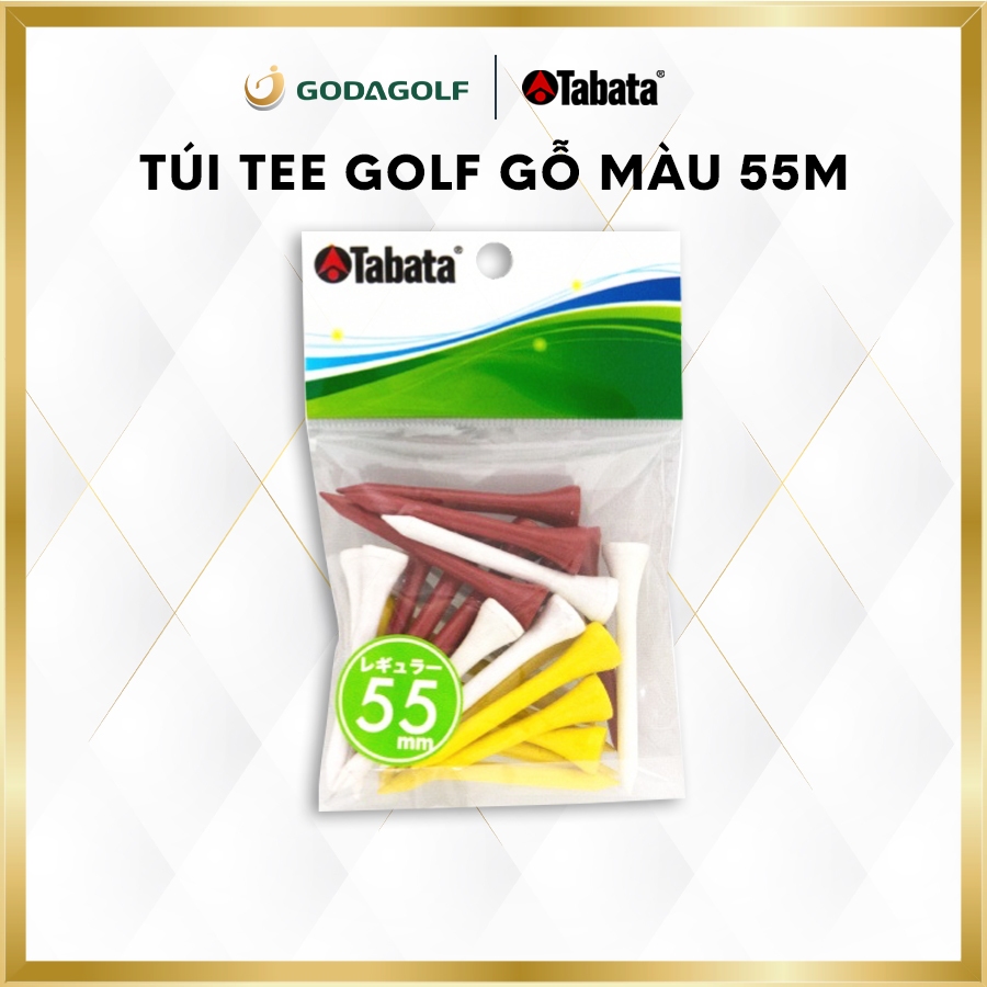 Tee Golf Gỗ Cao Cấp Tabata 55mm - Chân đỡ phát bóng GV0505 | Tabata Golf Chính Hãng | Shopee ...