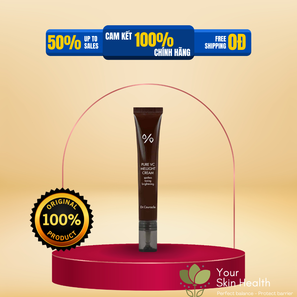 Kem dưỡng ẩm sáng da Dr.Ceuracle Pure VC Mellight Cream 20g Vitamin C ...