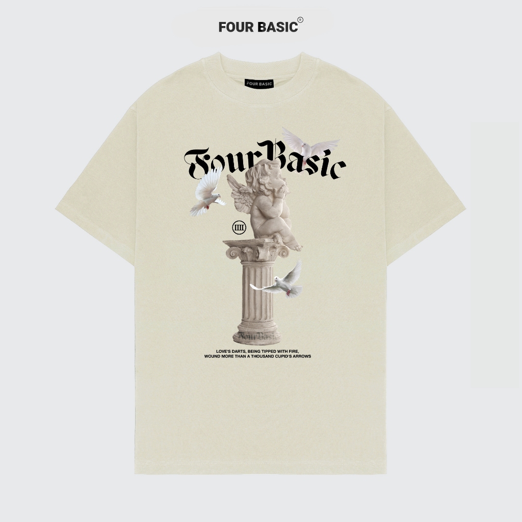 Áo thun Four Basis Angel Fullbox phông Streetwear cổ tròn Nam Nữ 100% ...