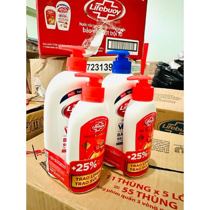 Nước rửa tay Lifebuoy 450ml tặng kèm chai nhỏ | Shopee Việt Nam