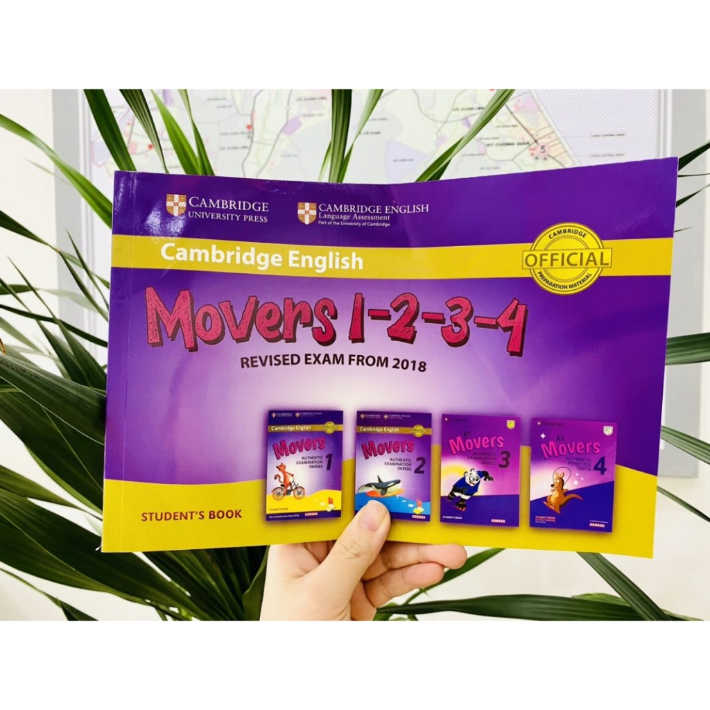 Sách - Cambridge Movers 1-2-3-4 (khổ dọc) | Shopee Việt Nam