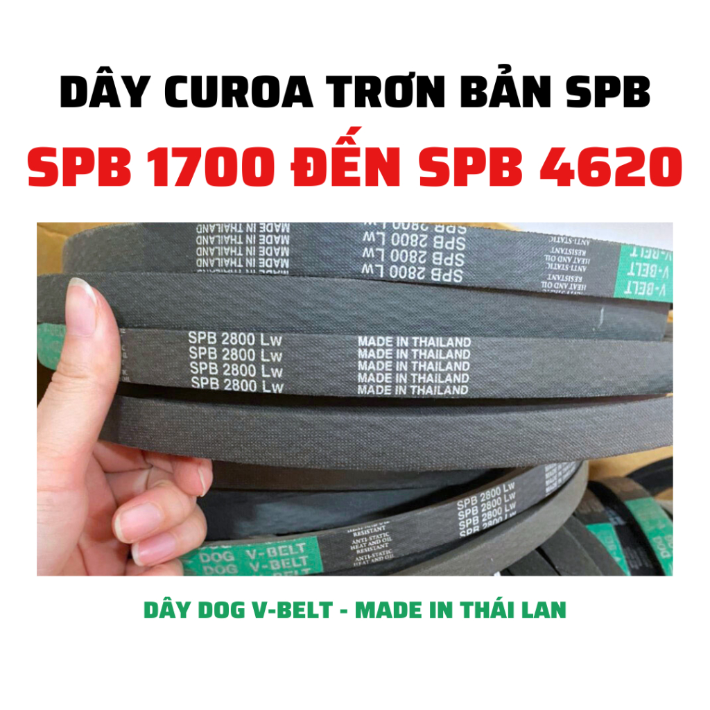 Dây curoa trơn bản SPB từ SPB 1700 đến SPB 4620 thương hiệu DOG V-BELT của Thái Lan | Shopee ...