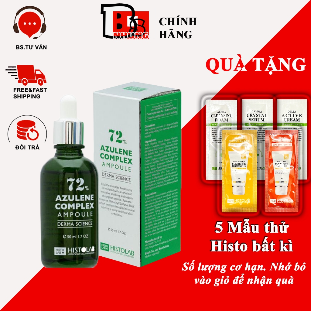 Tinh Chất Serum Histolab Azulene Complex Ampoule 72% - Giảm ngừa mun và ...