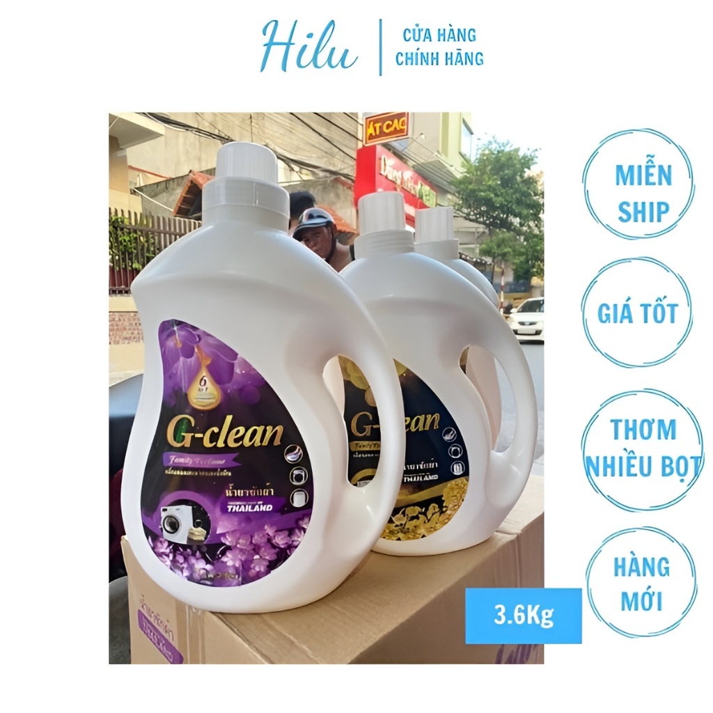 Nước giặt cao cấp G-clean 3,6kg siêu nhiều bọt, hương thơm nước hoa ...