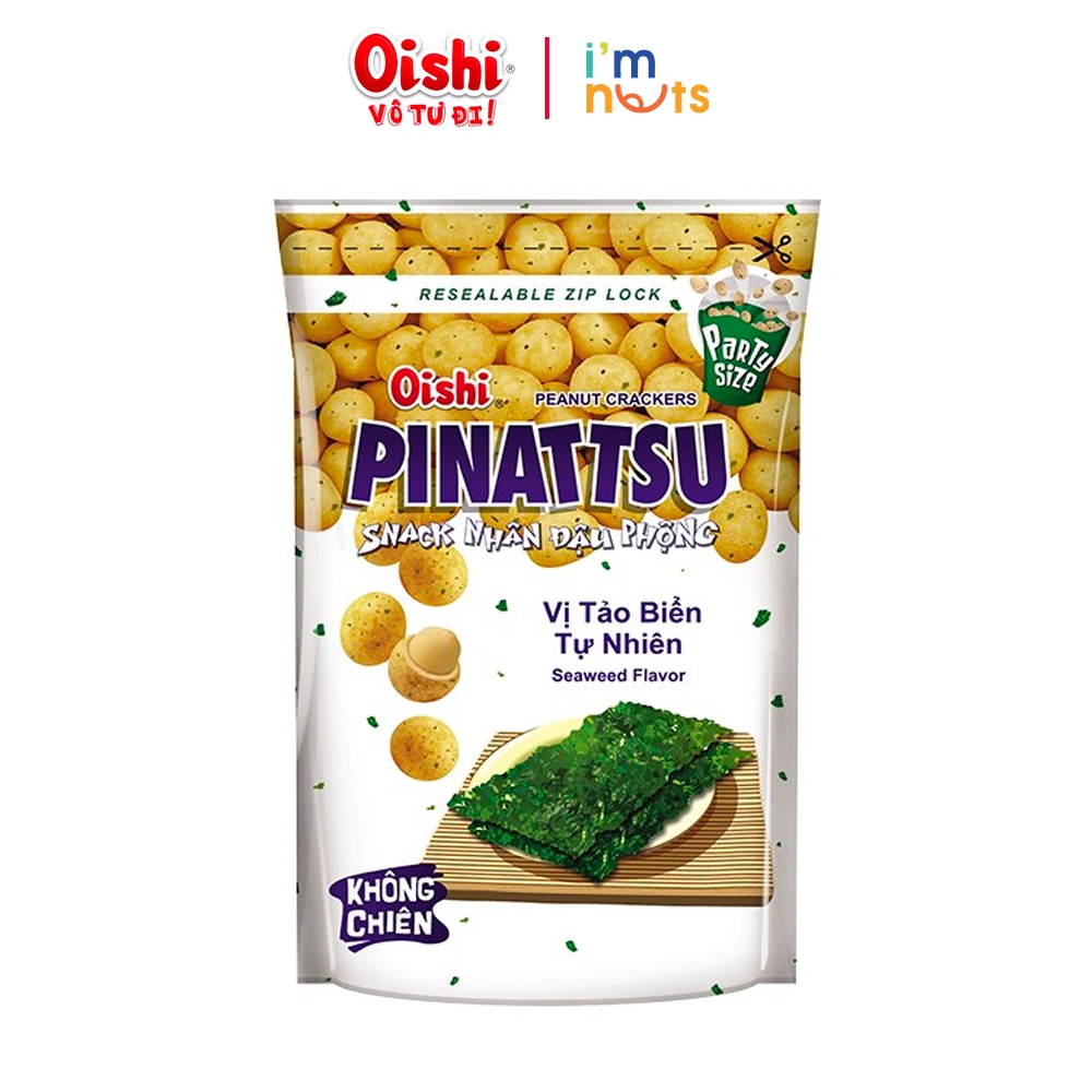 Snack nhân đậu phộng Pinattsu Oishi đủ vị gói lớn 85g | Shopee Việt Nam