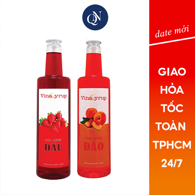 Siro Vina Syrup Chai 750ml - Syrup Làm Trà Trái Cây Đủ Các Mùi Vị | Shopee Việt Nam
