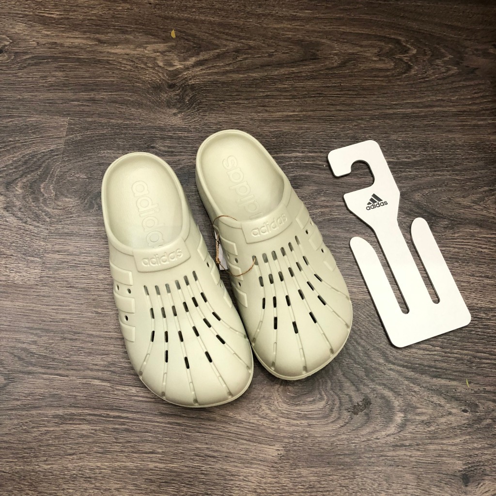 [ Chính Hãng ] Dép sục adidas Adilette Clogs ‘Putty Grey’ Beige IF8653 ...