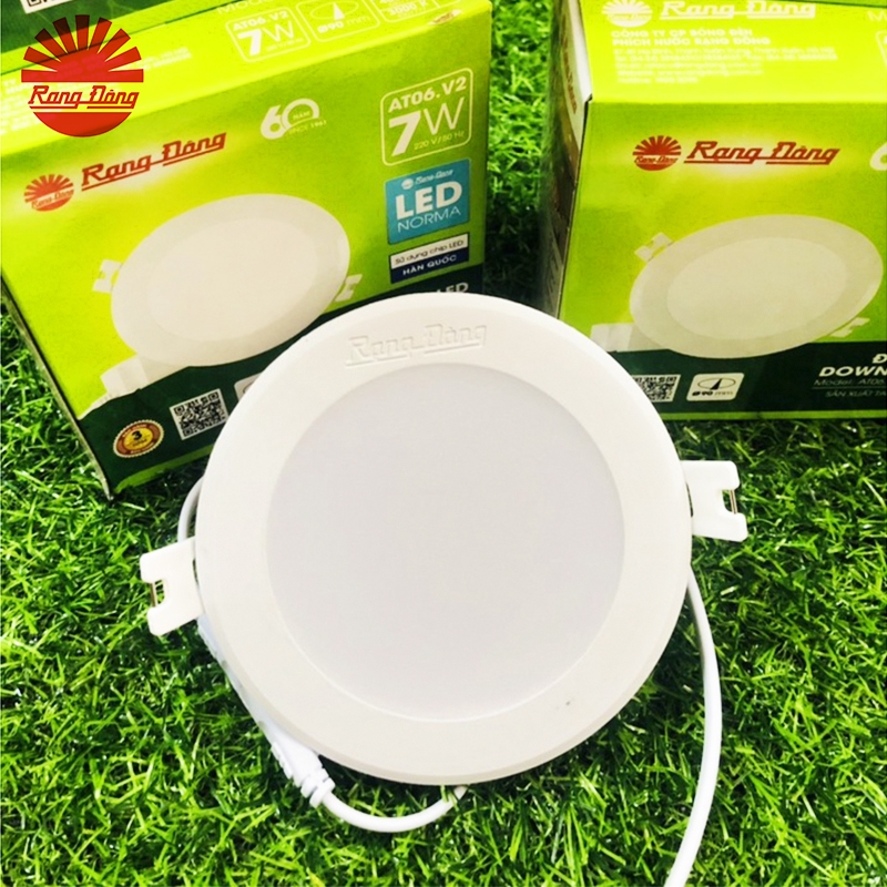Đèn led downlight âm trần Rạng Đông At06.V3 công suất 5w, 7w, 9w lỗ khoét 90mm và 110mm | Shopee ...