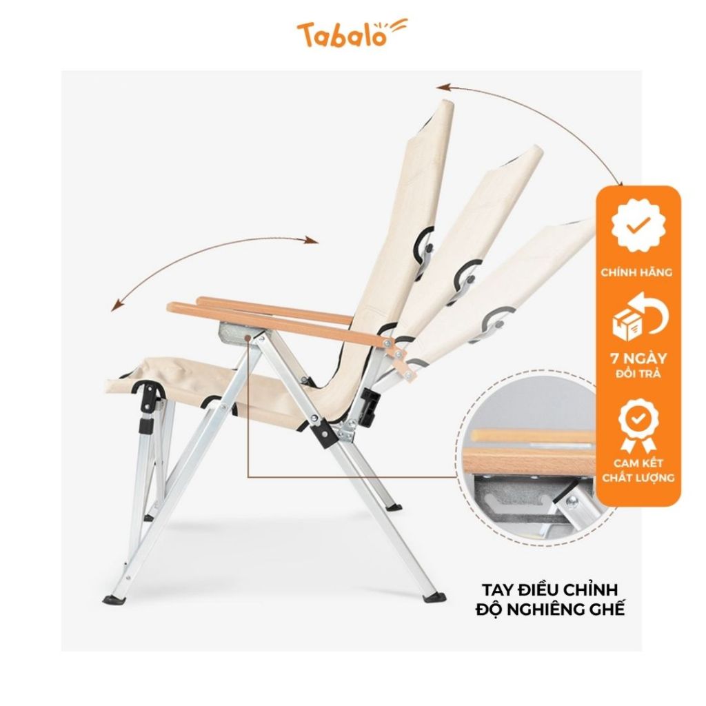 GHẾ CAMPING DÃ NGOẠI CHÍNH HÃNG TABALO 4 GÓC NGHIÊNG | Shopee Việt Nam