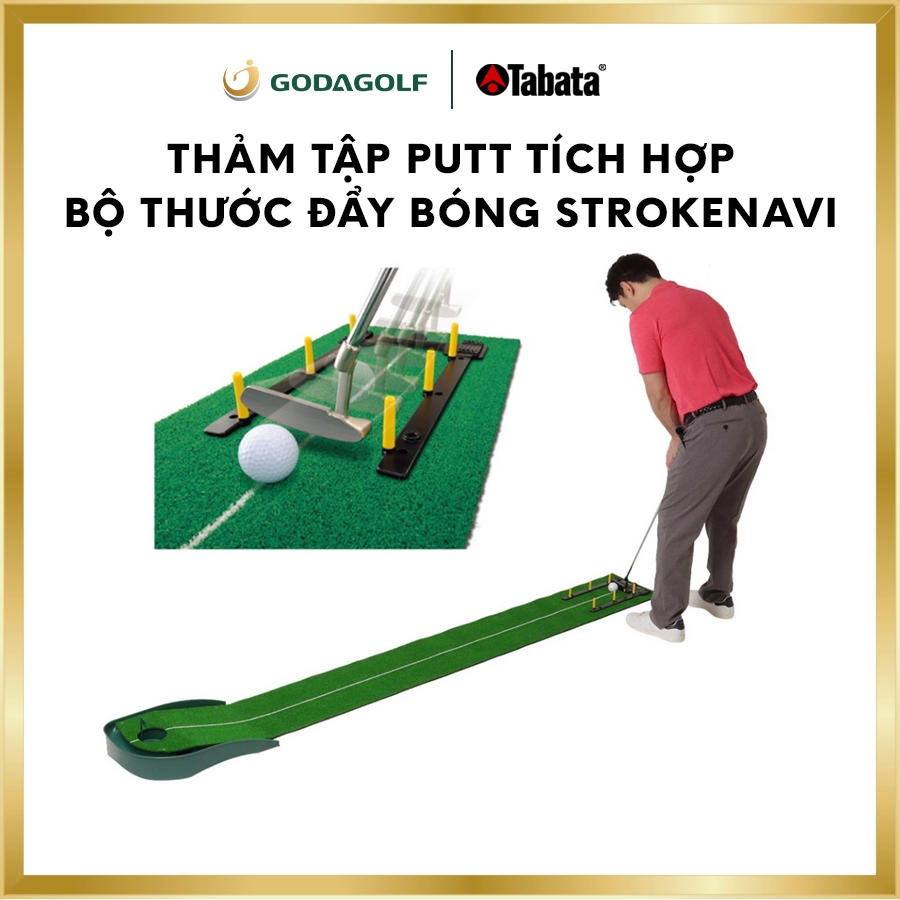 Thảm Tập Đẩy Bóng Tabata Putter Mat GV0127, Thảm tập golf tại nhà | Tabata Golf chính hãng ...