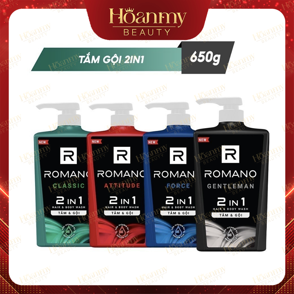 Tắm gội 2in1 Romano 650g, 900g. | Shopee Việt Nam