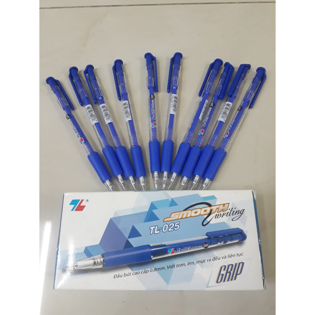 Bút bi Thiên Long TL-025 mực màu xanh ngòi 0.8mm.(Hàng Công ty chính ...
