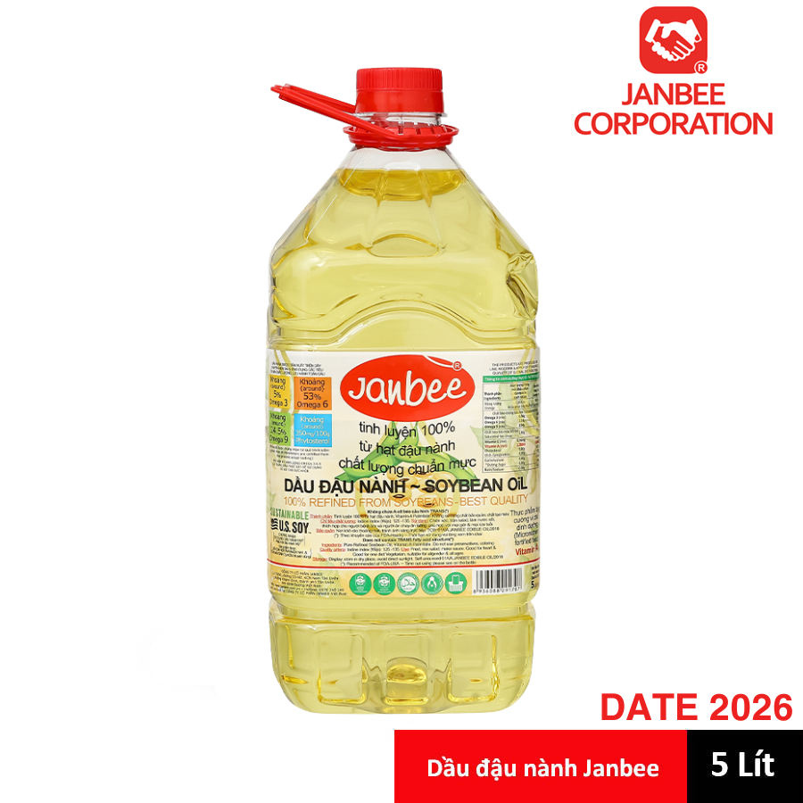 Dầu Đậu Nành Janbee Bình 5L | Shopee Việt Nam