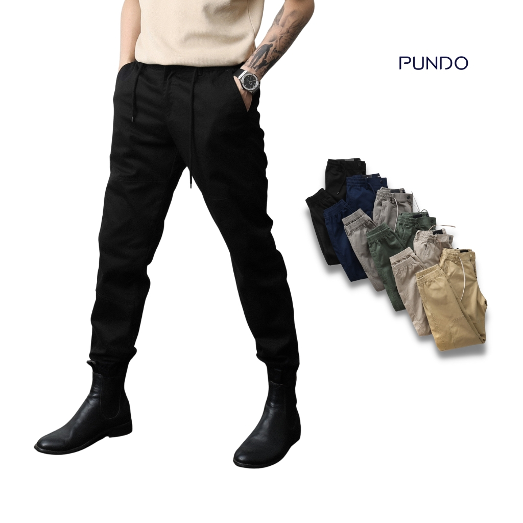 Quần jogger nam PUNDO chất kaki mềm mịn, màu basic dễ phối ,phong cách ...
