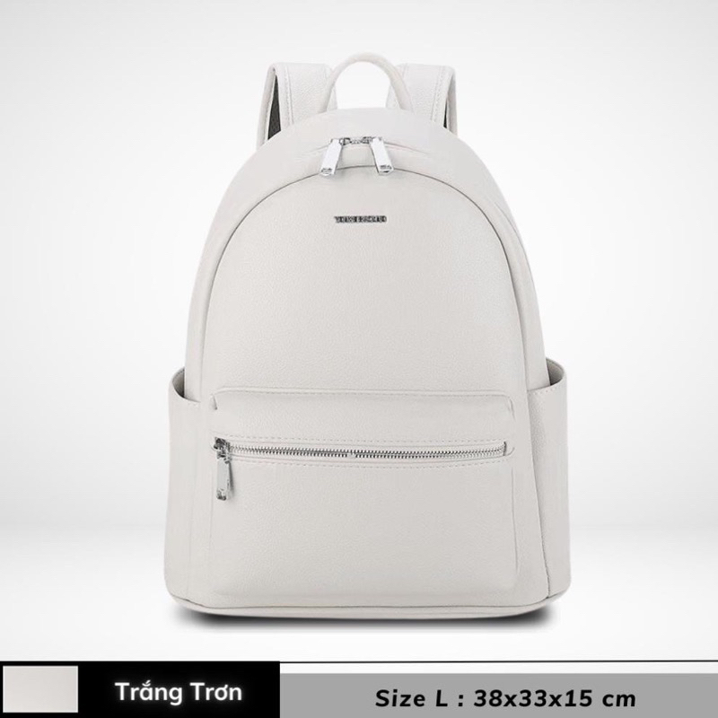 balo basic tag bạc 2 màu chất da PU cao cấp sz 38 hàng QC | Shopee Việt Nam