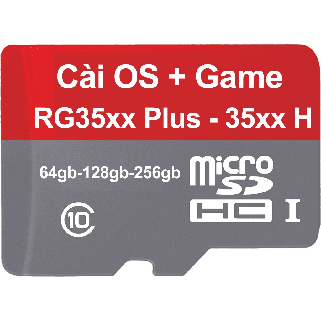 Thẻ nhớ cài Batocera, MuOS hoặc Stock + cop full game cho Anbernic ...