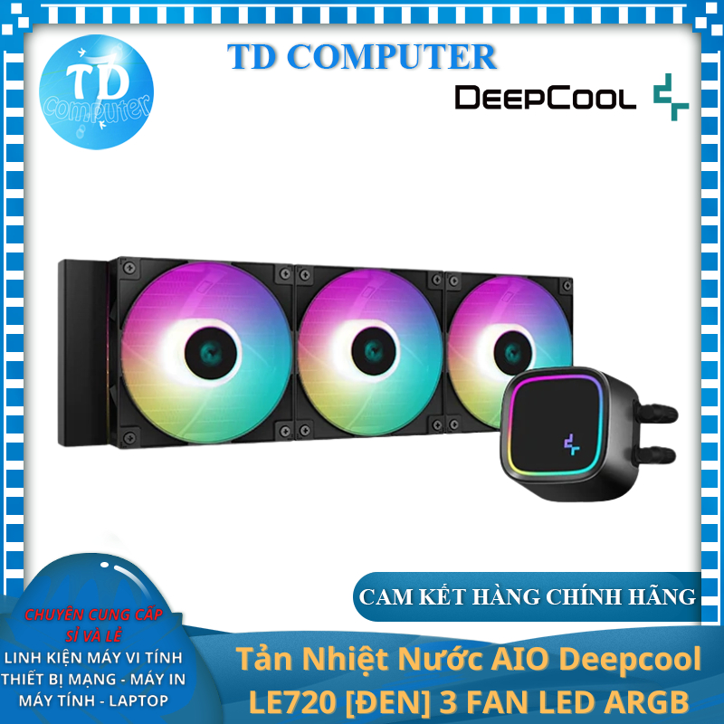 Tản Nhiệt Nước AIO Deepcool LE720 [ĐEN] 3 FAN LED ARGB - Hàng chính ...