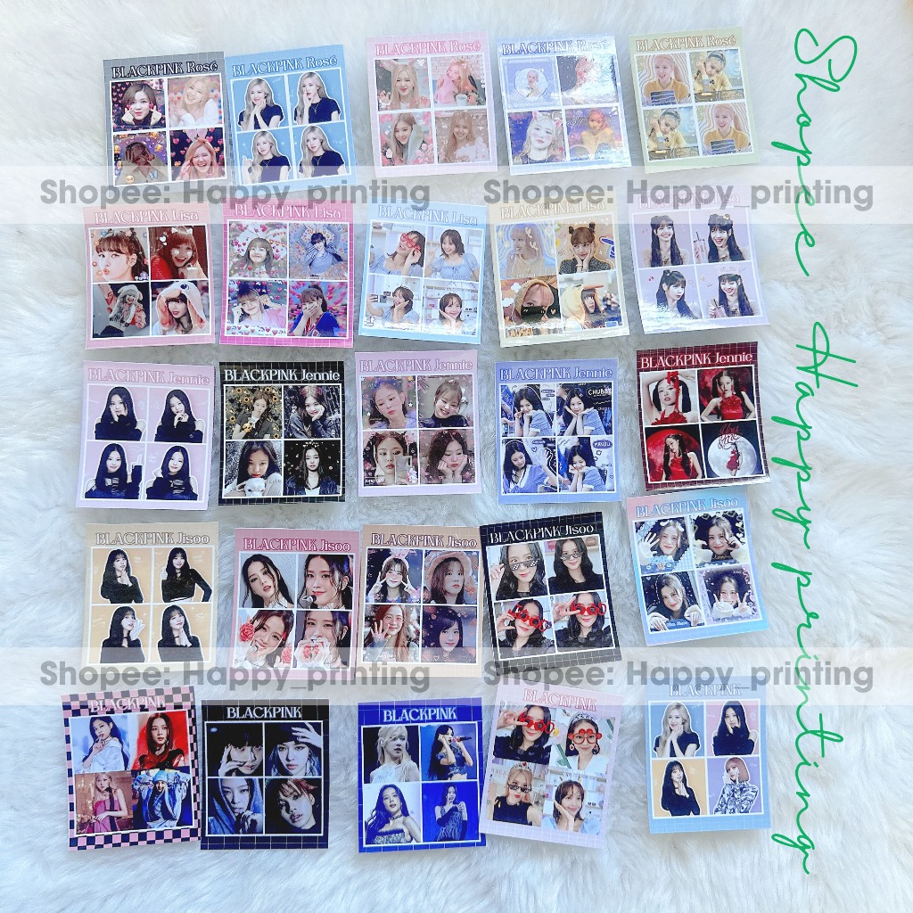 Set 5cái sticker mini 5x6cm blackpink làm quà tặng: rosé, lisa, jennie ...