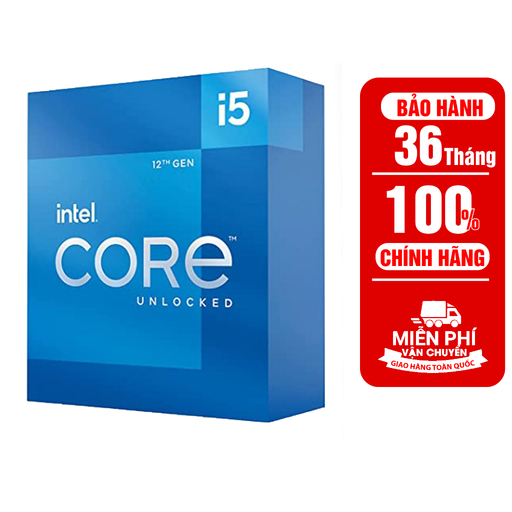 Bộ vi xử lý Intel i5 12400F (Upto 4.4Ghz, 6 nhân 12 luồng, 18MB Cache ...