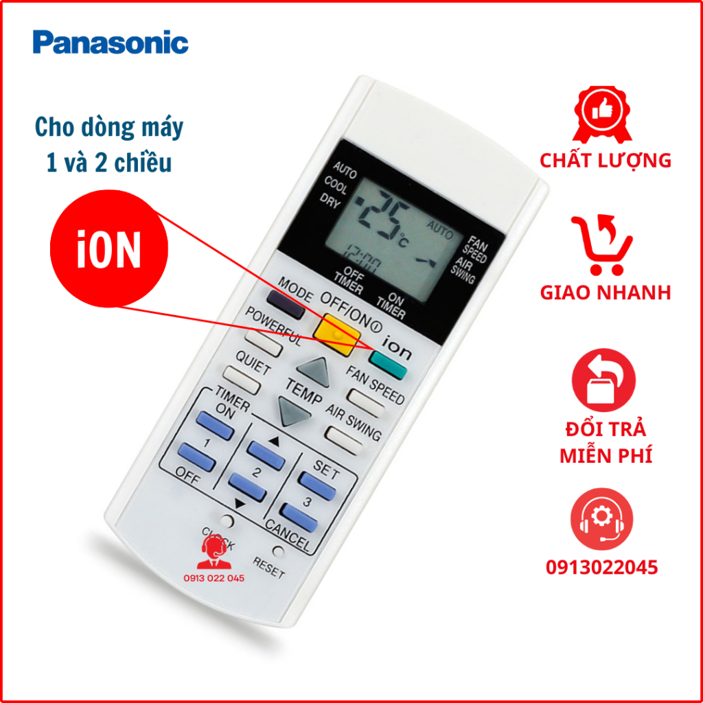 Điều khiển điều hoà Panasonic - Remote máy lạnh Panasonic | Shopee Việt Nam