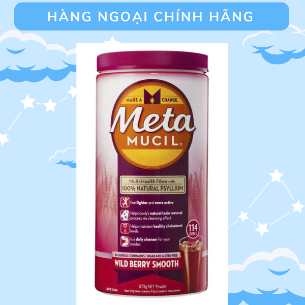 Bột chất xơ Metamucil wild berry smooth 673g | Shopee Việt Nam