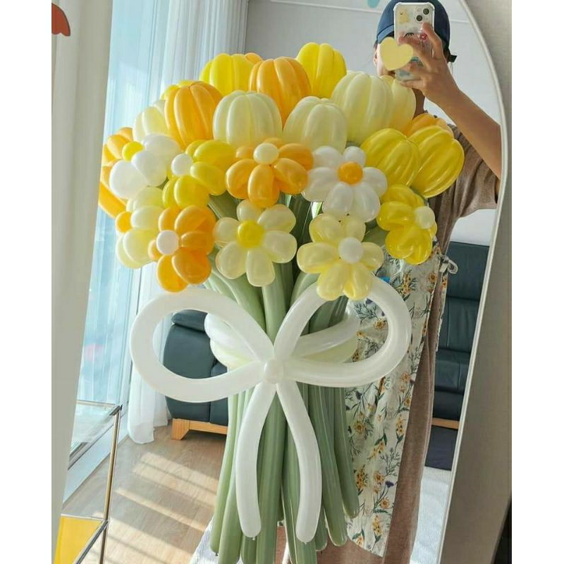 [làm sẵn]bó hoa bong bóng, hoa bóng hottriend quà tặng đặc biệt ...
