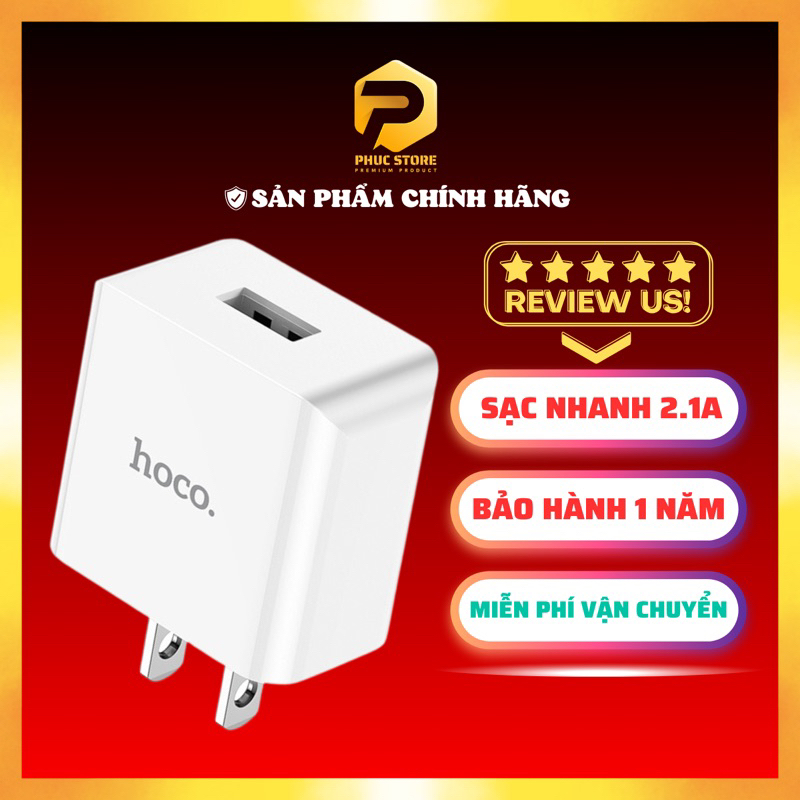 Củ sạc nhanh chính hãng HOCO C106, Thiết kế nhỏ gọn, BẢO HÀNH 12 THÁNG ...