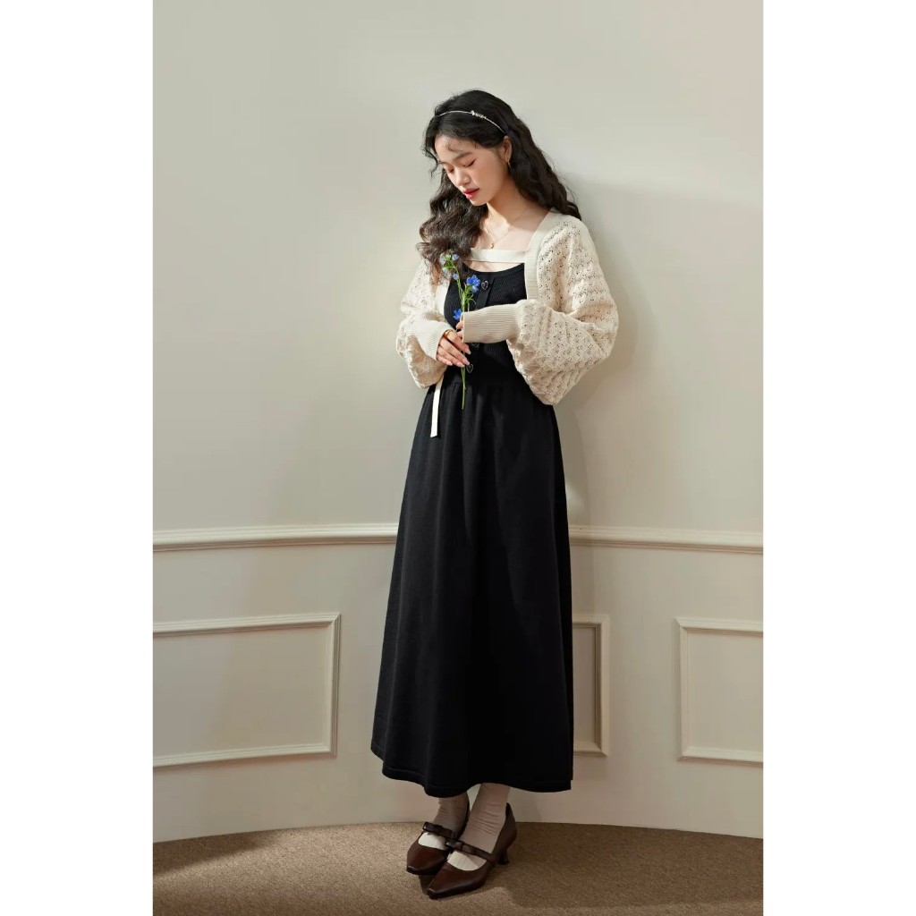 Set cardigan & váy len hàng xuất Kuose | Shopee Việt Nam