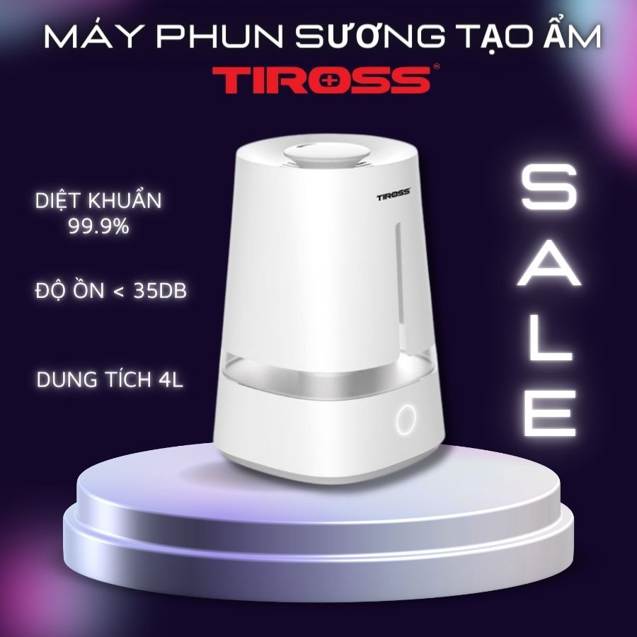 Máy Phun Tạo Ẩm Tiross TS8431 - 4 Lít - Khử Khuẩn Ion Âm, độ ồn dưới ...