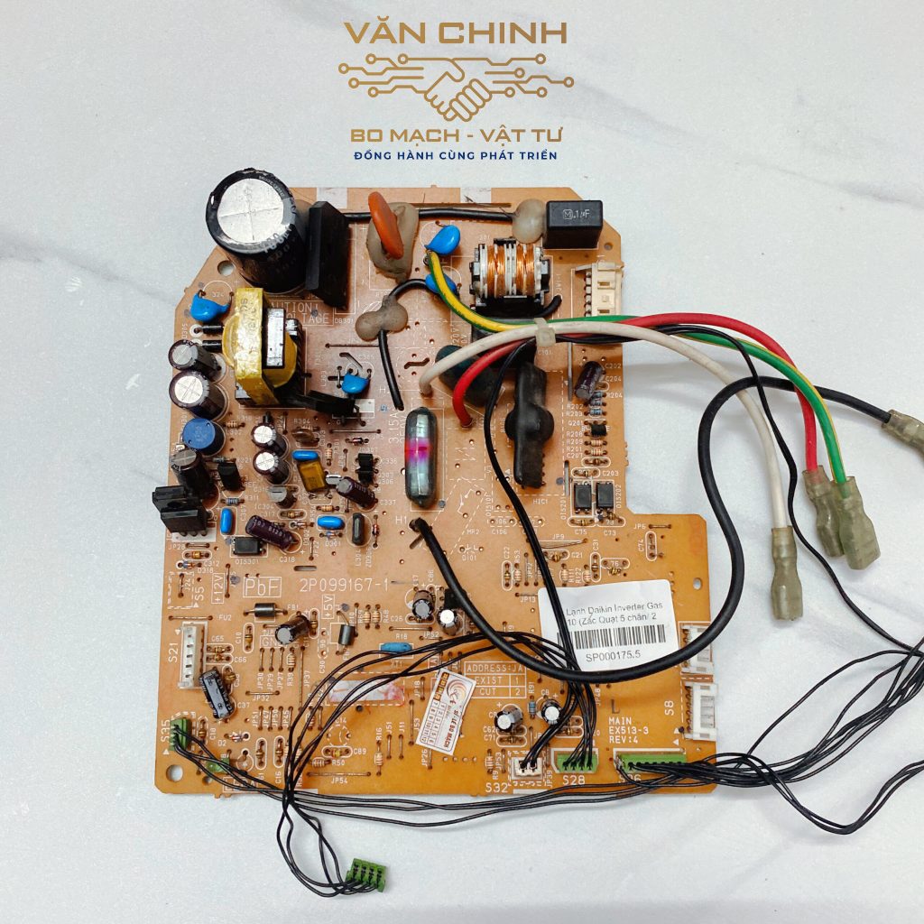 Bo Mạch Dàn Lạnh DAIKIN Inverter Gas R410/R22 ( Quạt 5 chân/No model ...